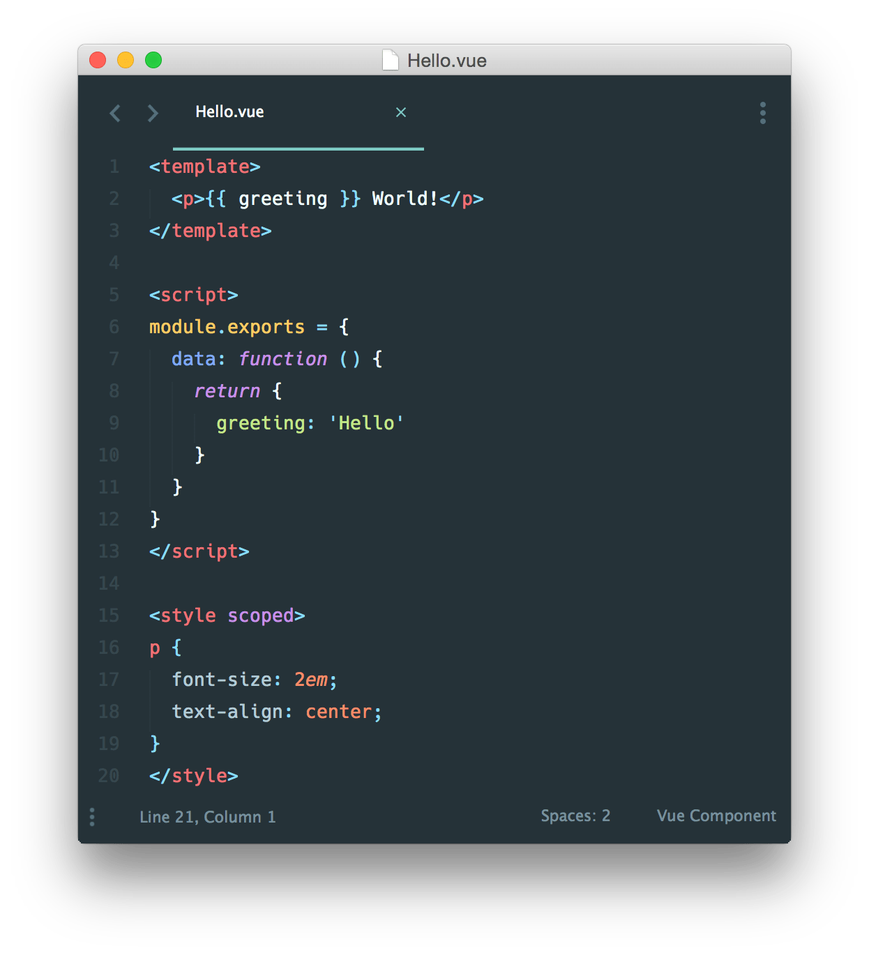 Single File Components Vue js